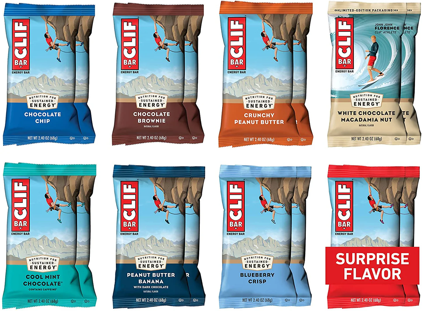 Clif Energy Bars caffeine content: How Much is in two bar?