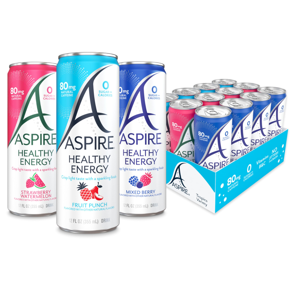 Aspire Energy Drink Caffeine Content: How Much is in a Can?