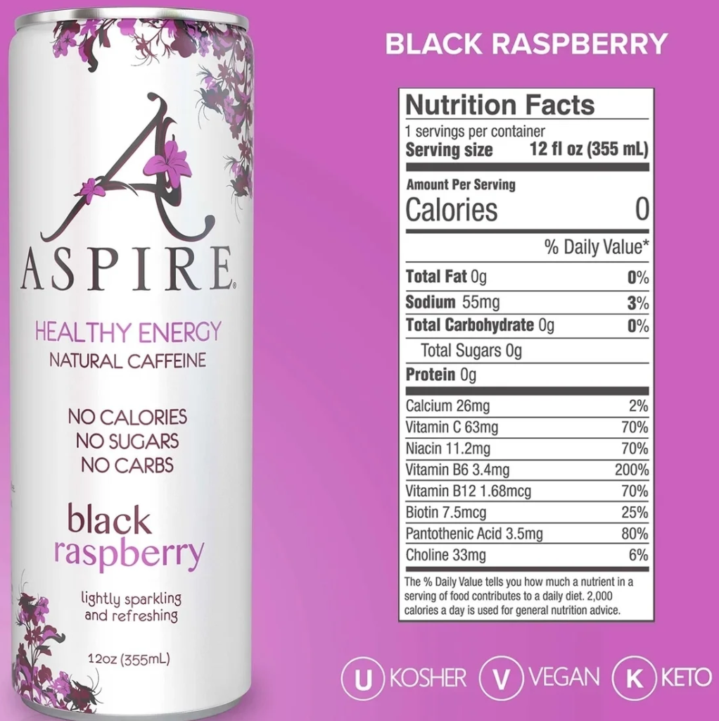 Aspire Energy Drink Caffeine Content: How Much is in a Can?