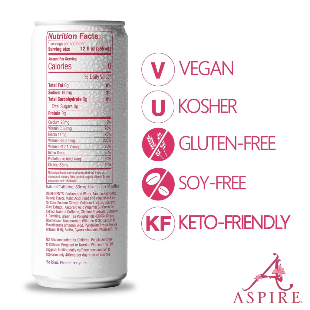 Aspire Energy Drink Caffeine Content: How Much is in a Can?