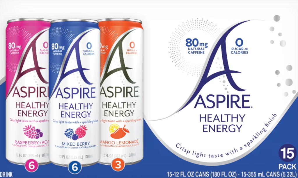 Aspire Energy Drink Caffeine Content: How Much is in a Can?