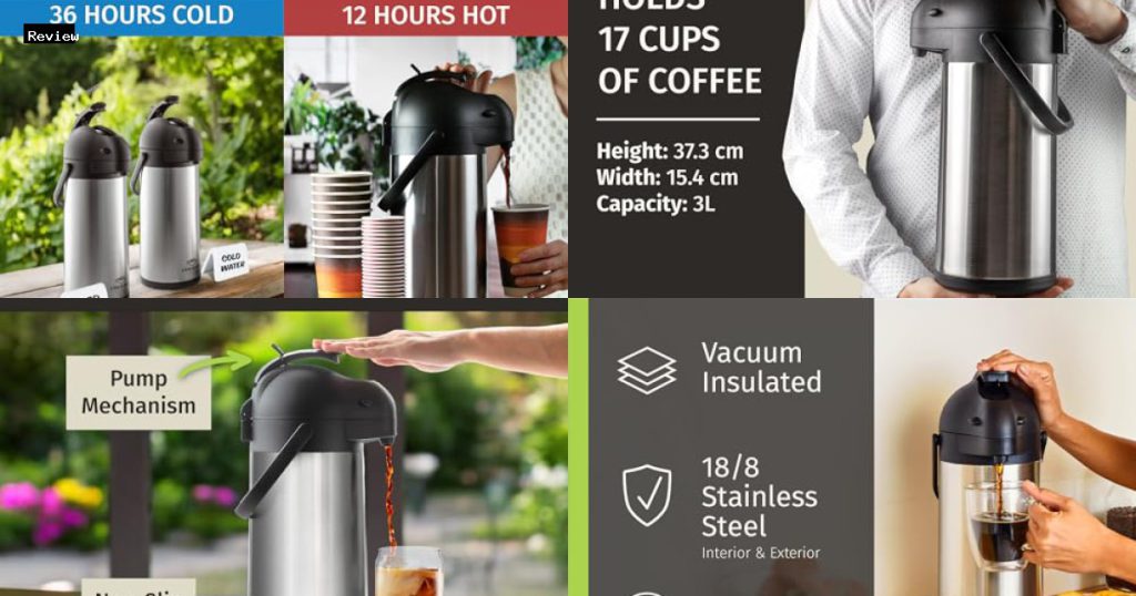 Cresimo Carafe Review: 102oz Airpot 12H Hot