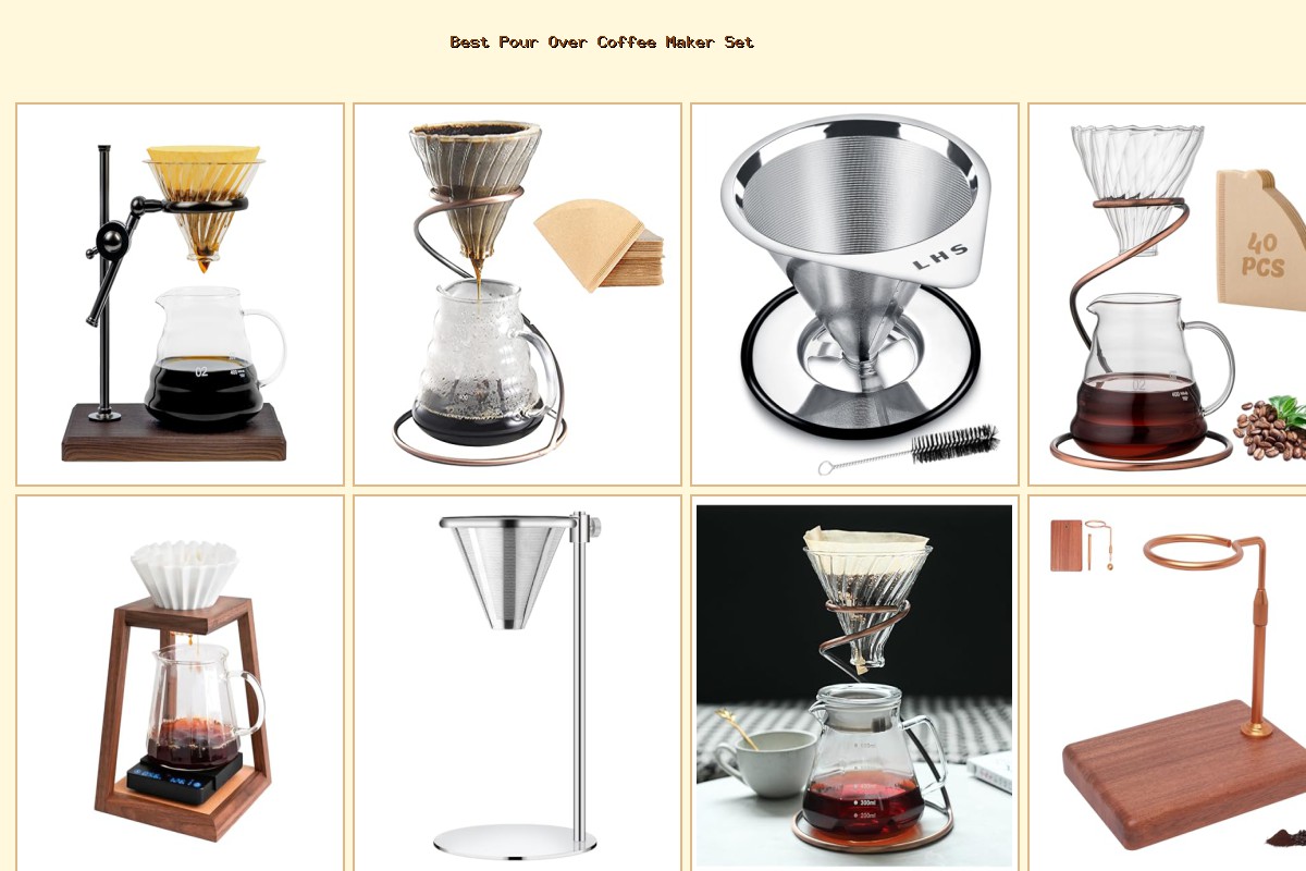 Best Pour Over Coffee Maker Set