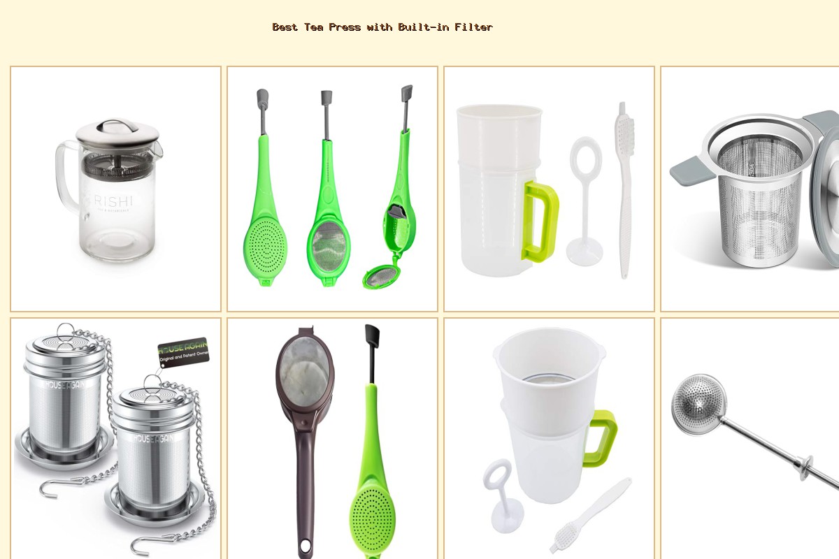 Best Tea Press with Built-in Filter
