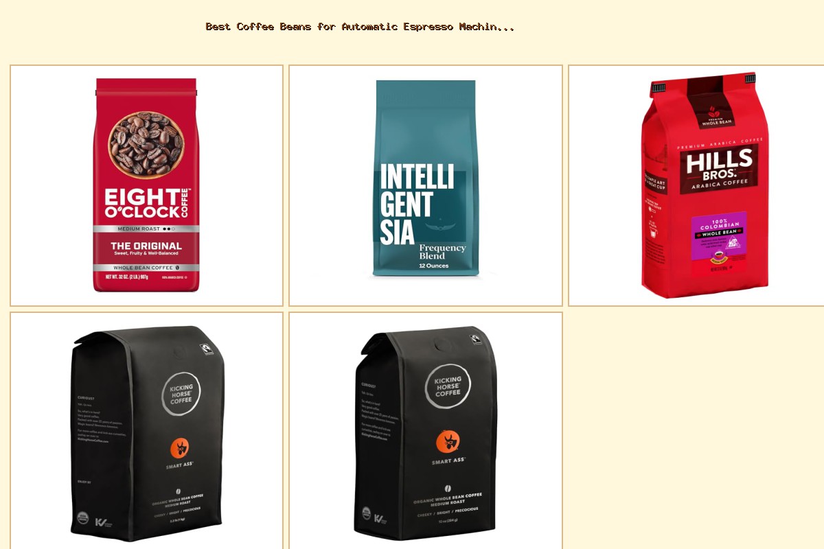 Best Coffee Beans for Automatic Espresso Machine with Milk Frother