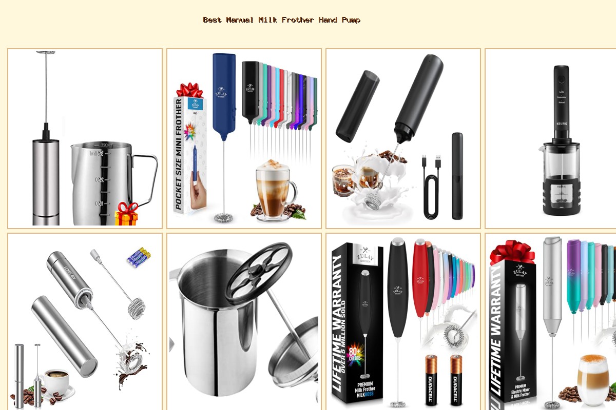 Best Manual Milk Frother Hand Pump