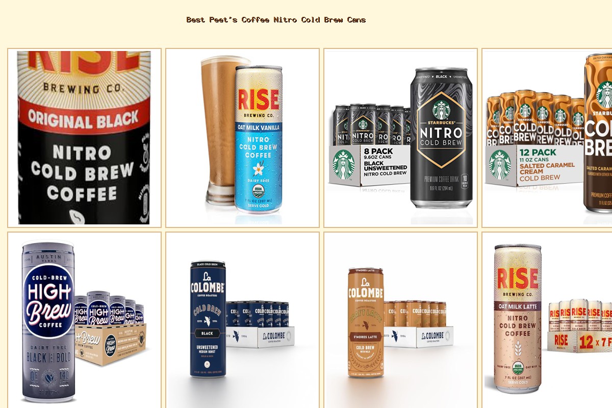 Best Coffee Nitro Cold Brew Cans Brands Review