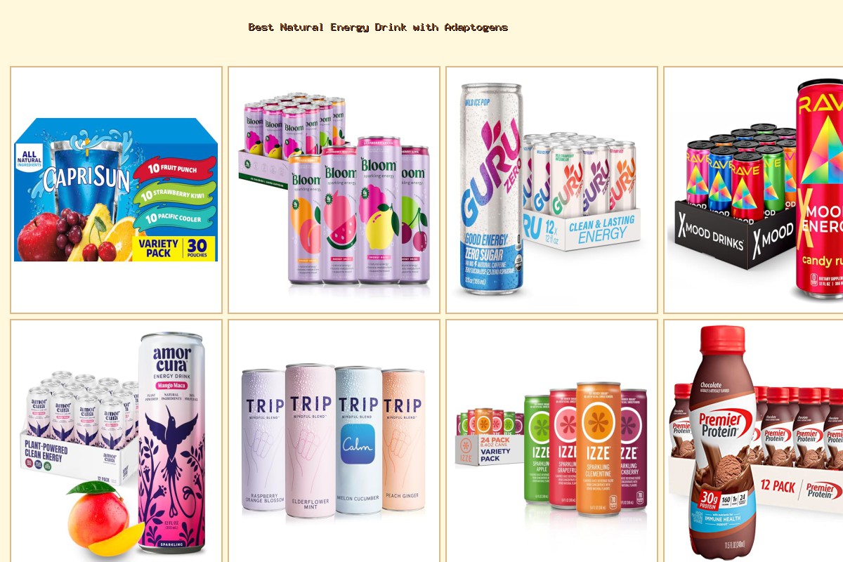 Best Natural Energy Drink with Adaptogens