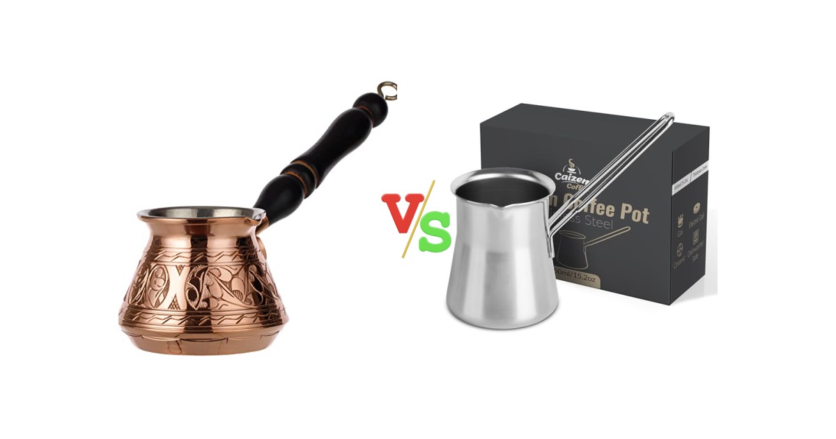 DEMMEX Copper Pot vs Caizen Coffee Pot