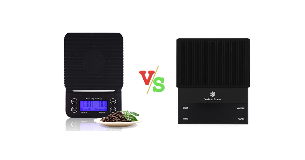 Cozy Blue vs VelvetBrew Coffee Scale